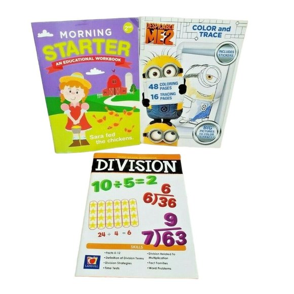 Morning starters | Other | 3 Workbook Despicable Me Color Trace ...